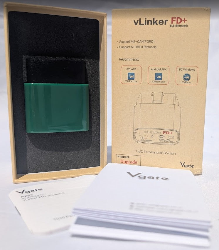 Vgate vLinker FD+ BLE+Bluetooth 4.0 OBDII Dongle – Tsunami Automotive Inc.